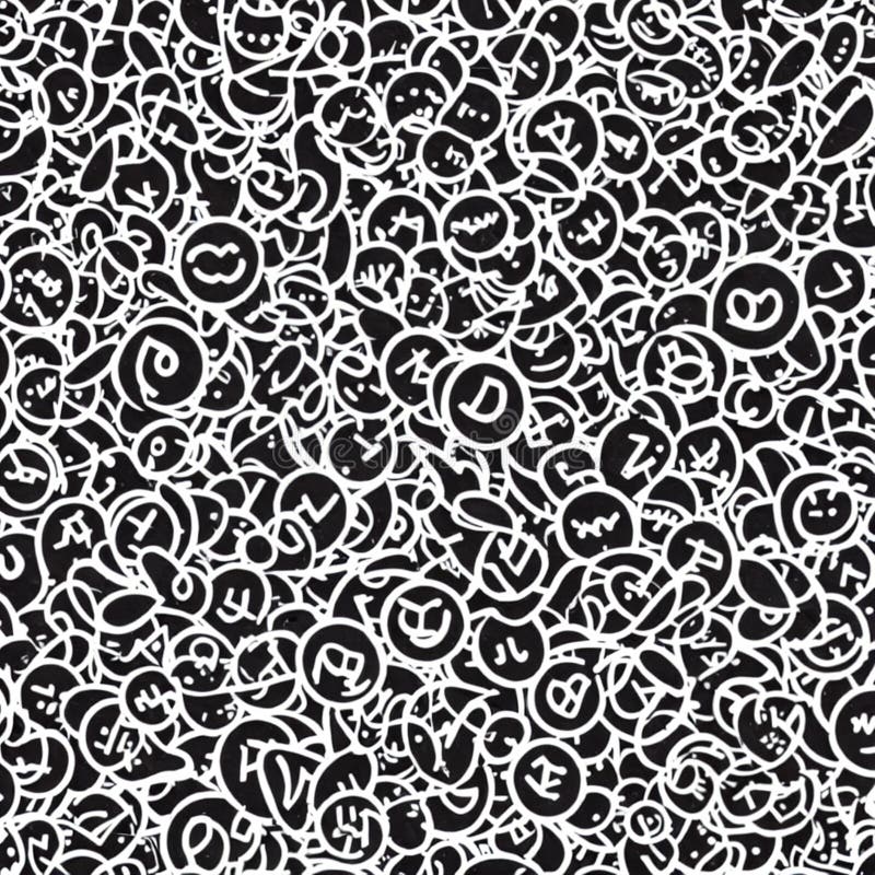 Lovely Unique Smile Doodle Element Stock Illustration - Illustration of ...