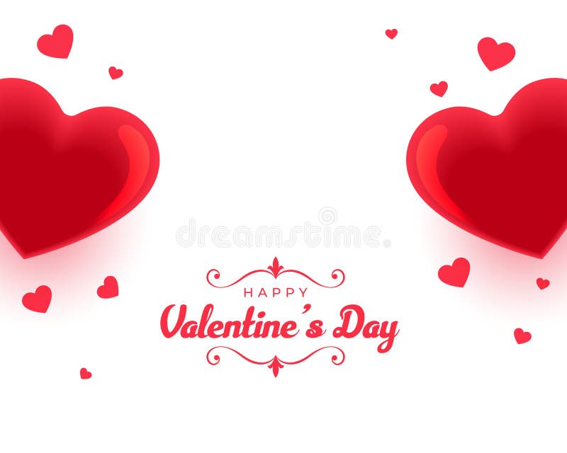 Lovely Valentines Day Eve Card for Romantic Couples Stock Vector ...