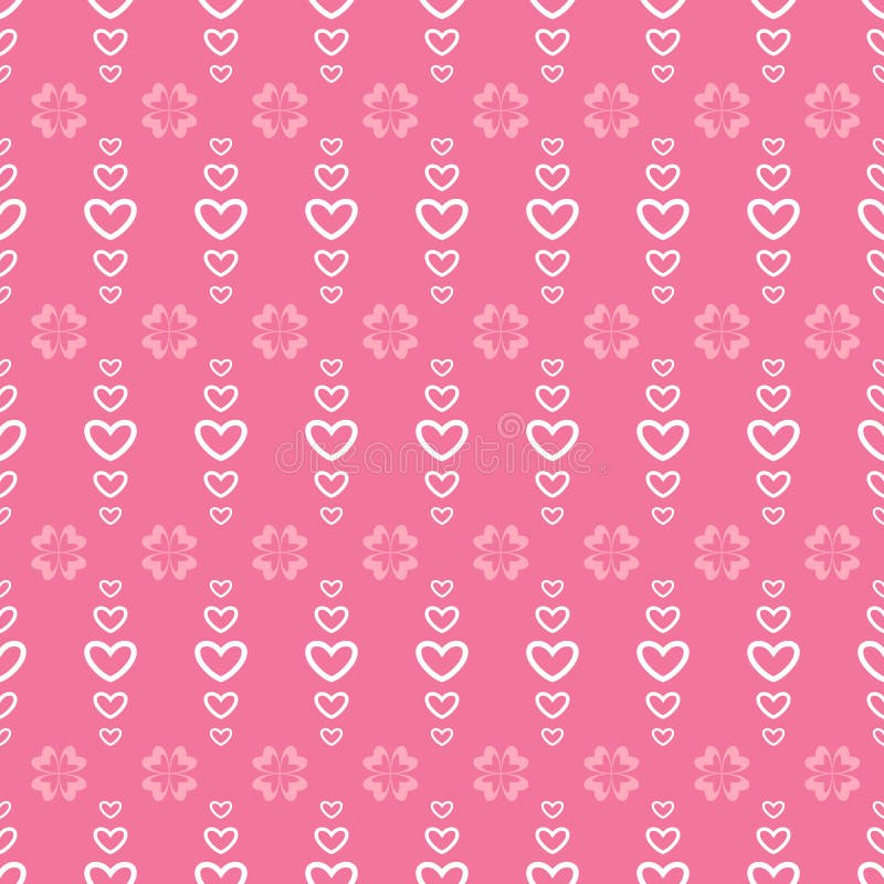 Lovely Vector Seamless Pattern Stock Illustration - Illustration of ...