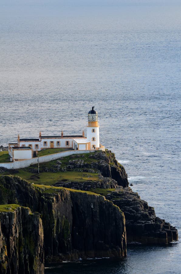 Lovely View of Neist Point Lighthouse and Sea Cliffs Stock Photo ...
