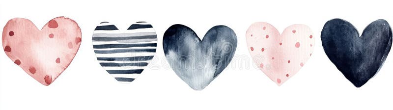 Lovely Watercolor Heart Layout in Subtle Tones for Inspirational ...