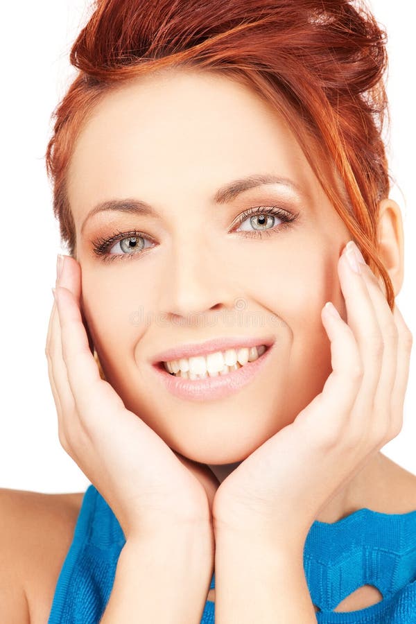 Lovely woman stock image. Image of dreamer, closeup, friendly - 40818155