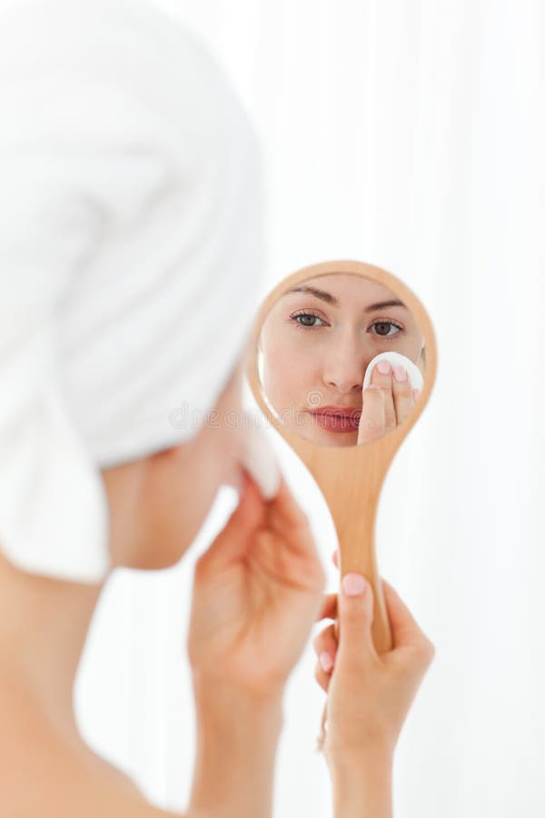 Lovely woman making up stock image. Image of adult, beautiful - 17937065