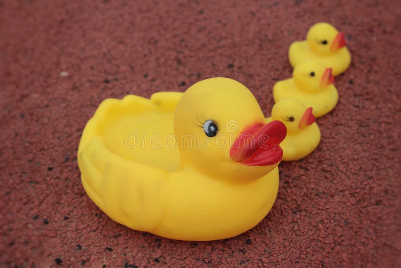 Lovely of Yellow Rubber Duck and Tools. Stock Image - Image of duck ...
