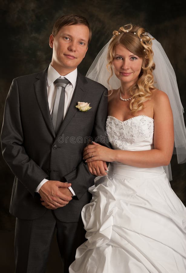 Lovely Young Married Couple Stock Image - Image of gown, married: 26063865