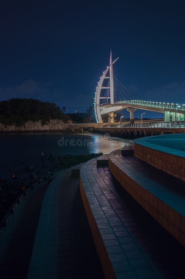 Saeyeon Bridge in Jeju Island Stock Photo - Image of rock, natural ...