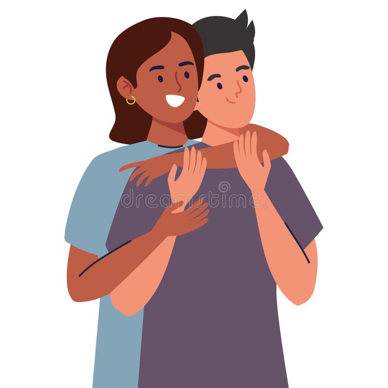 Faces Hugging Stock Illustrations – 204 Faces Hugging Stock ...