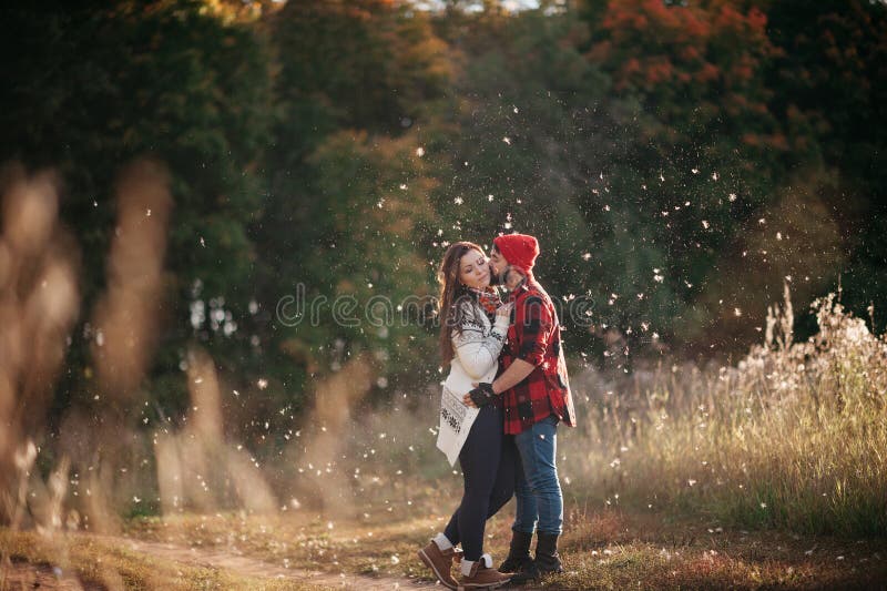 Lovers hugging in nature stock image. Image of nature - 67355967