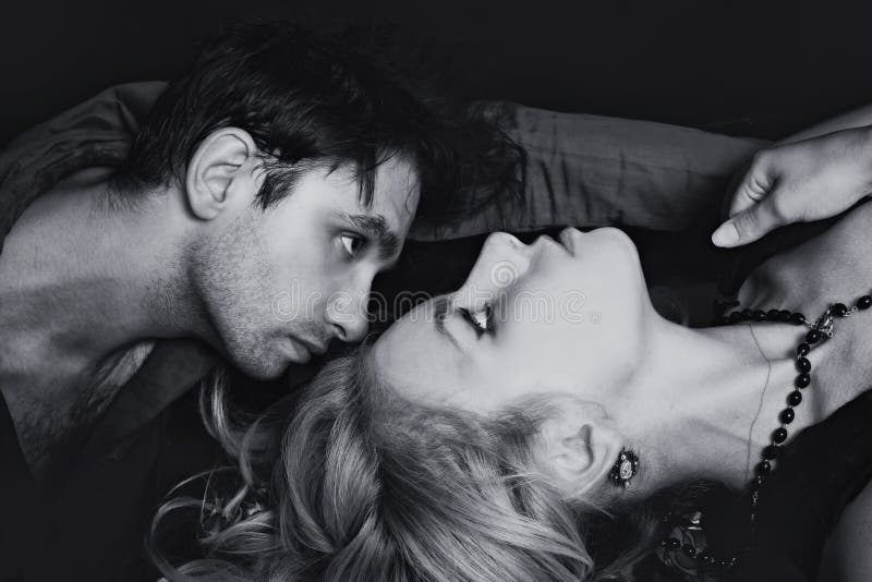 Lovers Looking at Each Other Stock Image - Image of blonde, beautiful ...