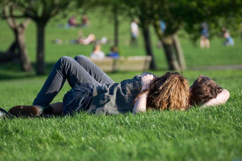 Lovers in a Park stock image. Image of luzon, girl, lovers - 32565519