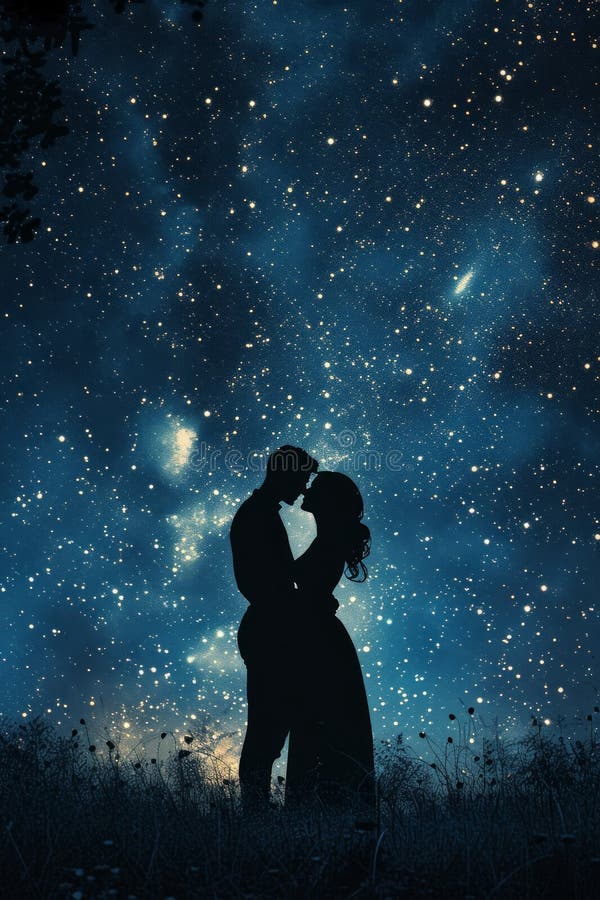 Lovers Under the Stars, Offering an Enchanting Background for ...