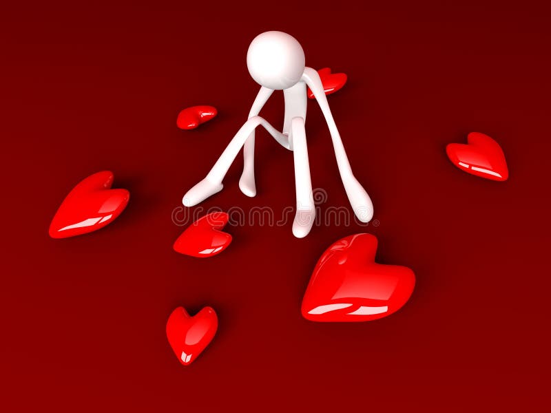 Lovesick stock illustration. Illustration of cartoon - 13073548