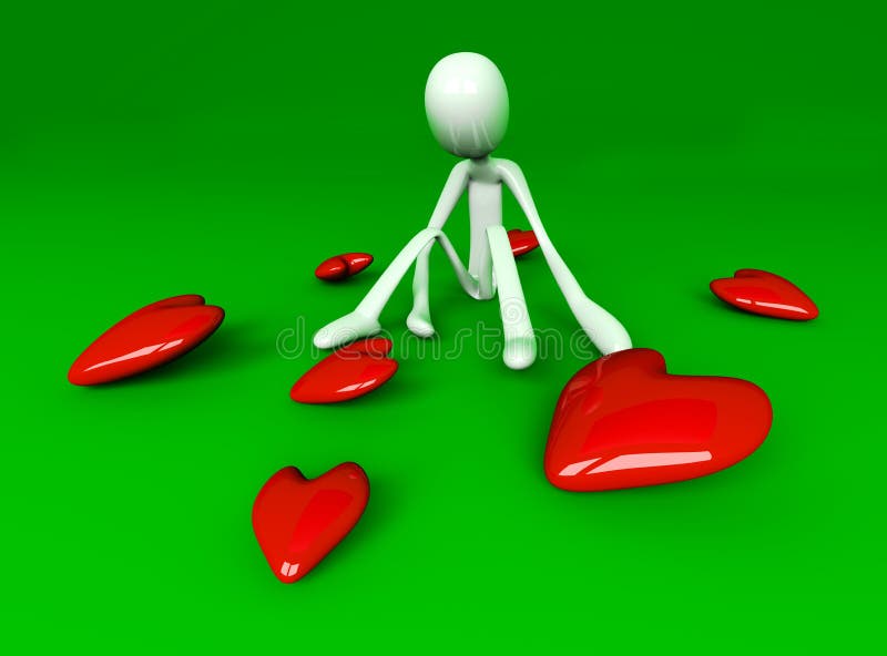 Lovesick stock illustration. Illustration of emotion - 14548494