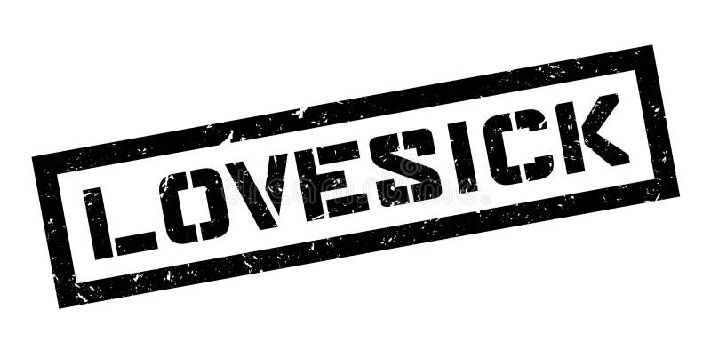 Lovesick rubber stamp stock illustration. Illustration of icon - 83212397