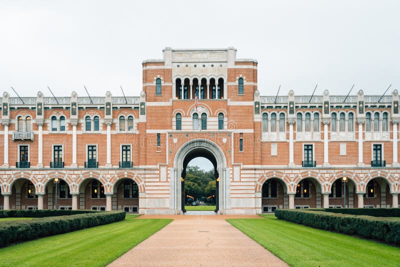 Lovett Hall, at Rice University in Houston, Texas Stock Image - Image ...