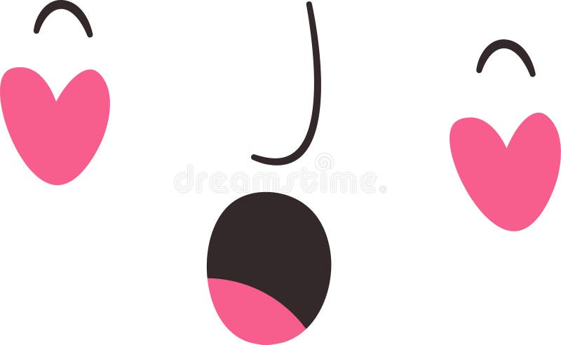 Loving Cartoon Face stock vector. Illustration of happy - 331031019