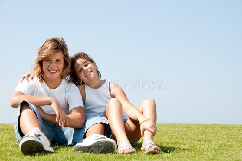 Loving children stock photo. Image of beautiful, relaxed - 11309450