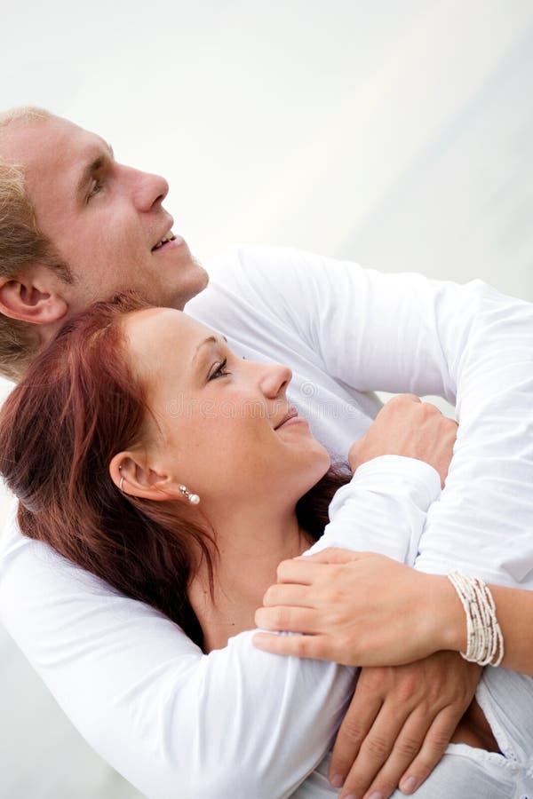 Loving Couple Holding Each Other Stock Photo - Image of cute, romantic ...
