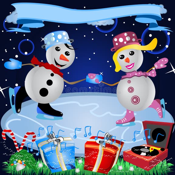 Snowman Couple Stock Illustrations – 1,685 Snowman Couple Stock ...