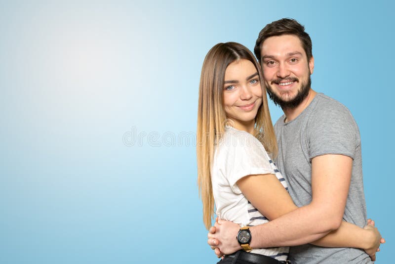 Loving couple standing stock photo. Image of loving, joyful - 66547958