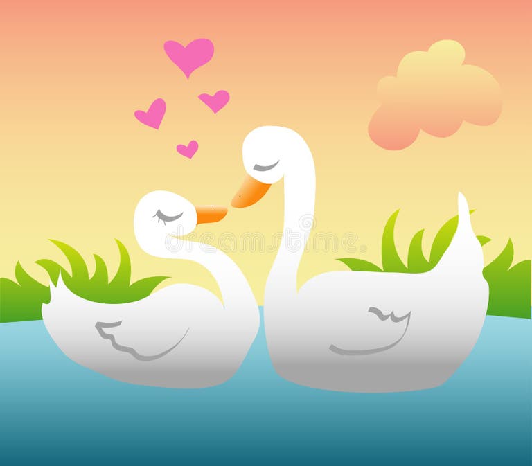 Cute Loving Ducks Stock Illustrations – 40 Cute Loving Ducks Stock ...