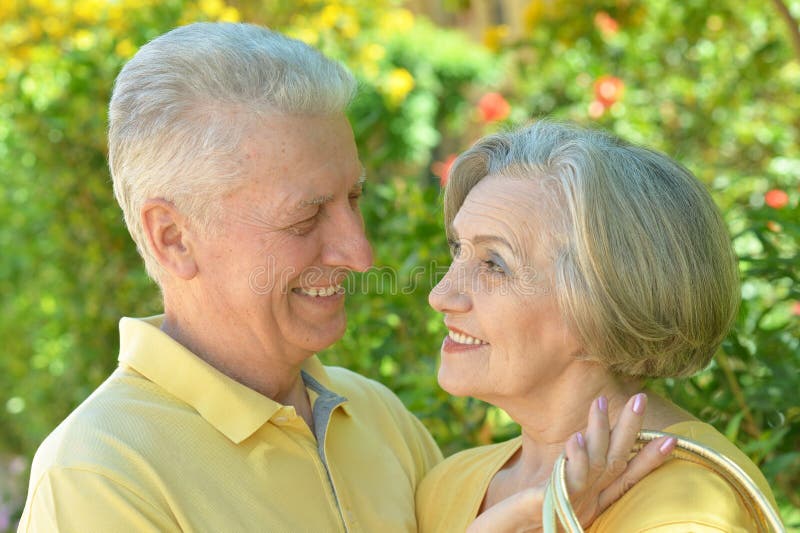 Loving elder couple stock image. Image of natural, leisure - 40006765