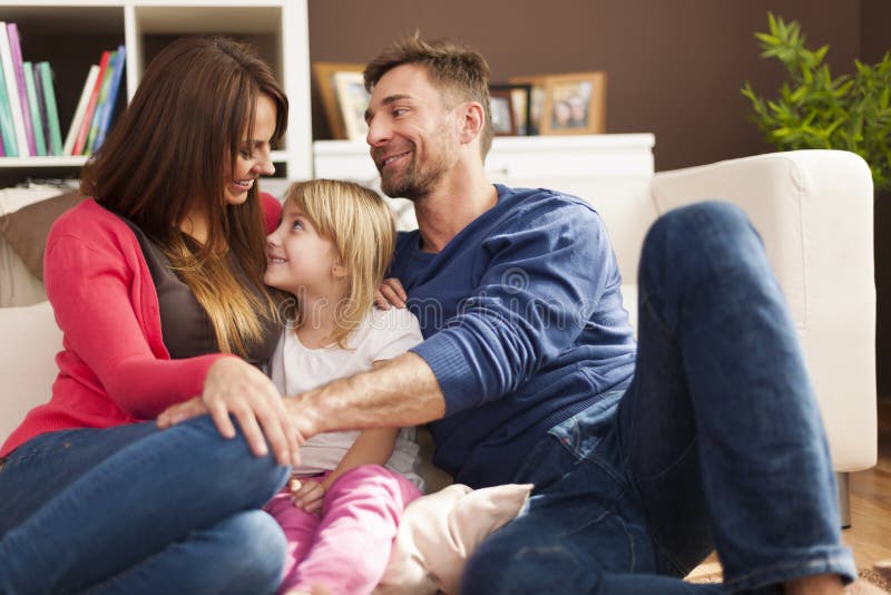 Loving family stock image. Image of domestic, offspring - 40672399