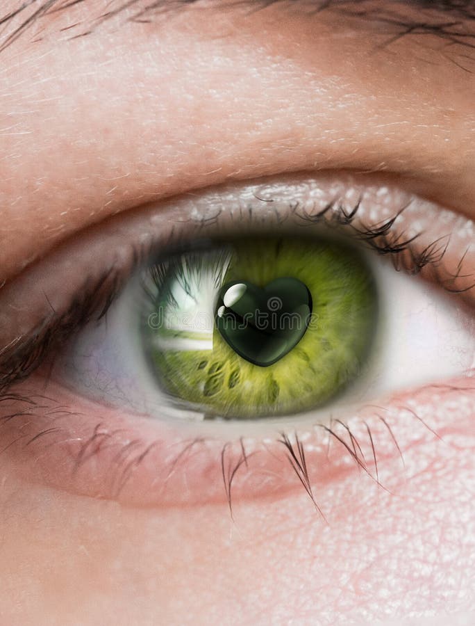 Loving glance stock photo. Image of cute, female, iris - 58345762