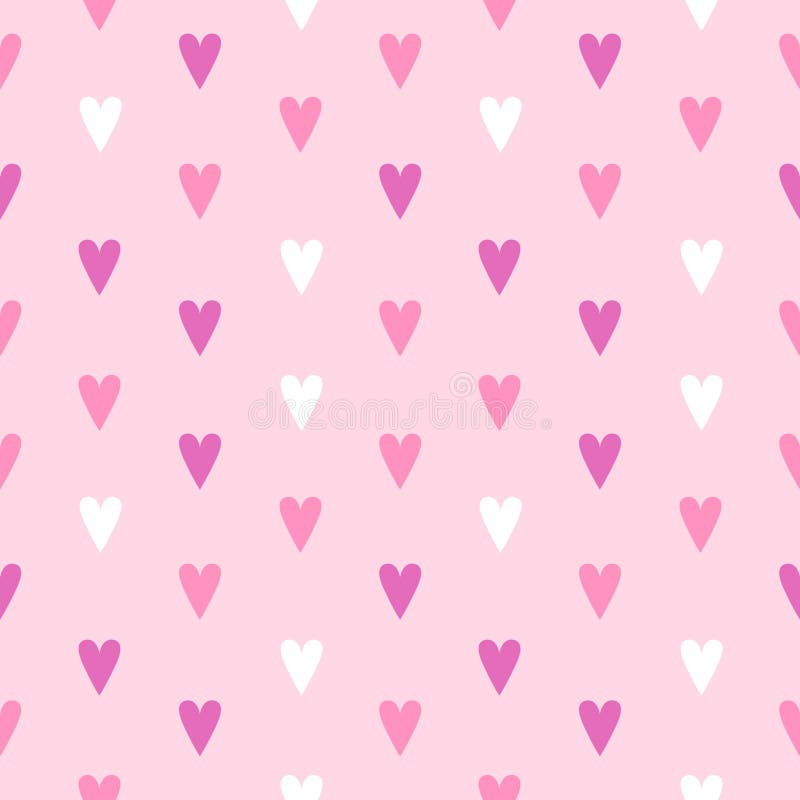 Loving Hearts Valentine S Seamless Decor Stock Vector - Illustration of ...