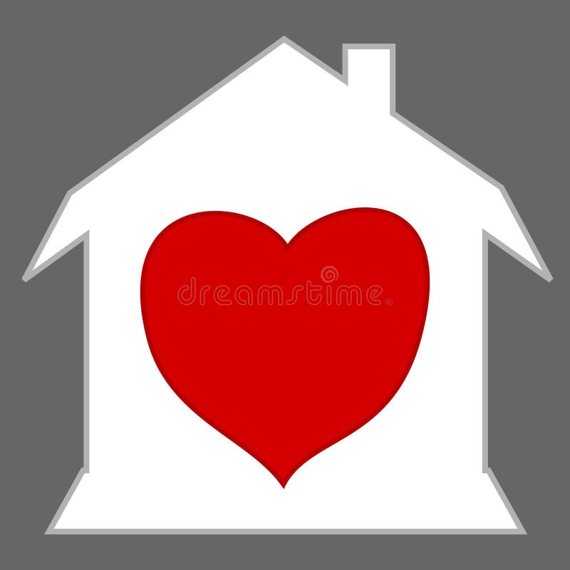 Loving Home stock vector. Illustration of invisible, contemporary ...