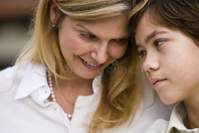 Loving mom and son stock photo. Image of adoring, face - 10649598