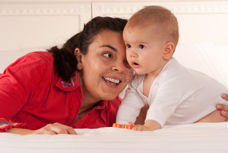 Loving mother stock photo. Image of caucasian, sweet - 20191244