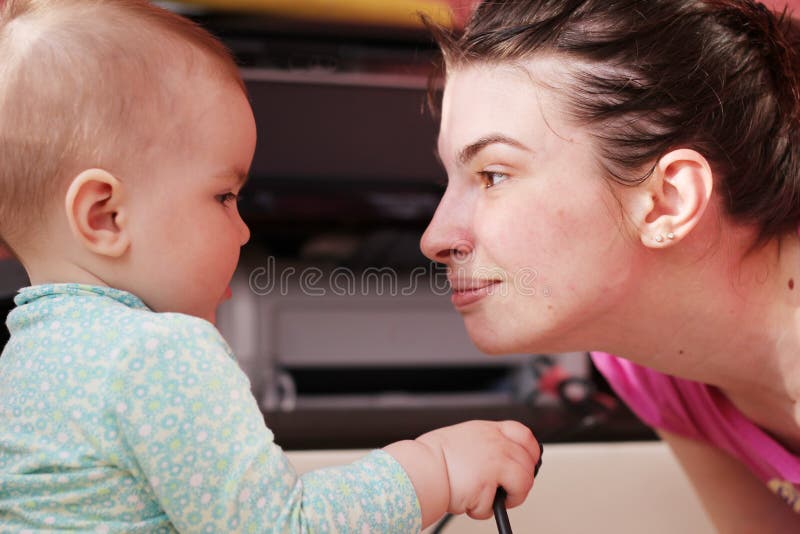 Loving mum stock photo. Image of green, childhood, child - 24611668
