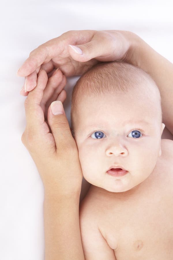 Loving protection stock image. Image of innocence, hand - 10577421
