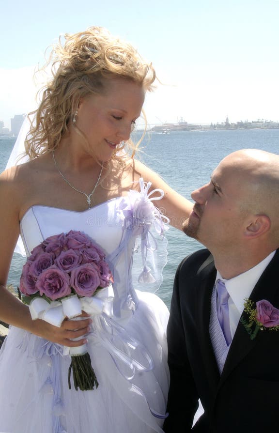 Loving Stare stock image. Image of bride, united, bouquet - 1295217