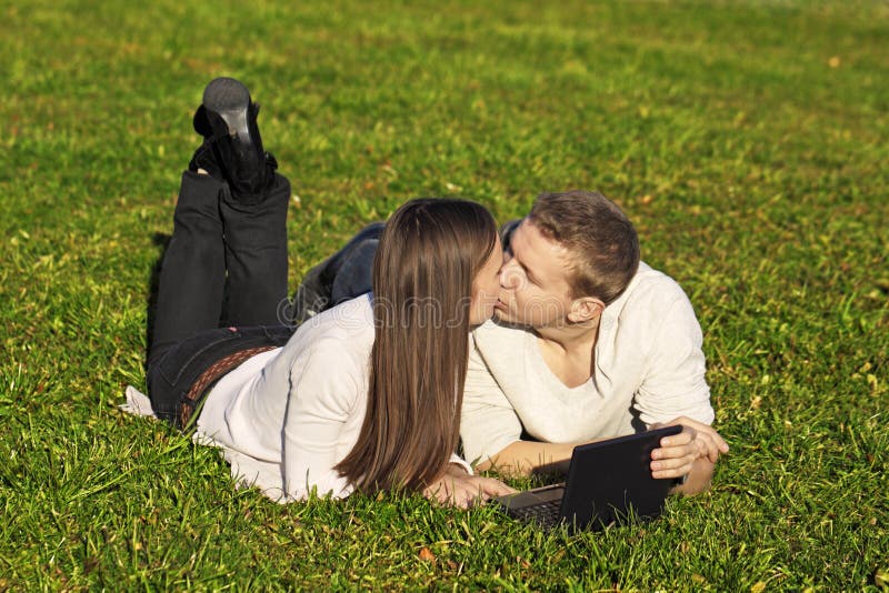 Loving students stock photo. Image of enamoured, stroll - 16753094