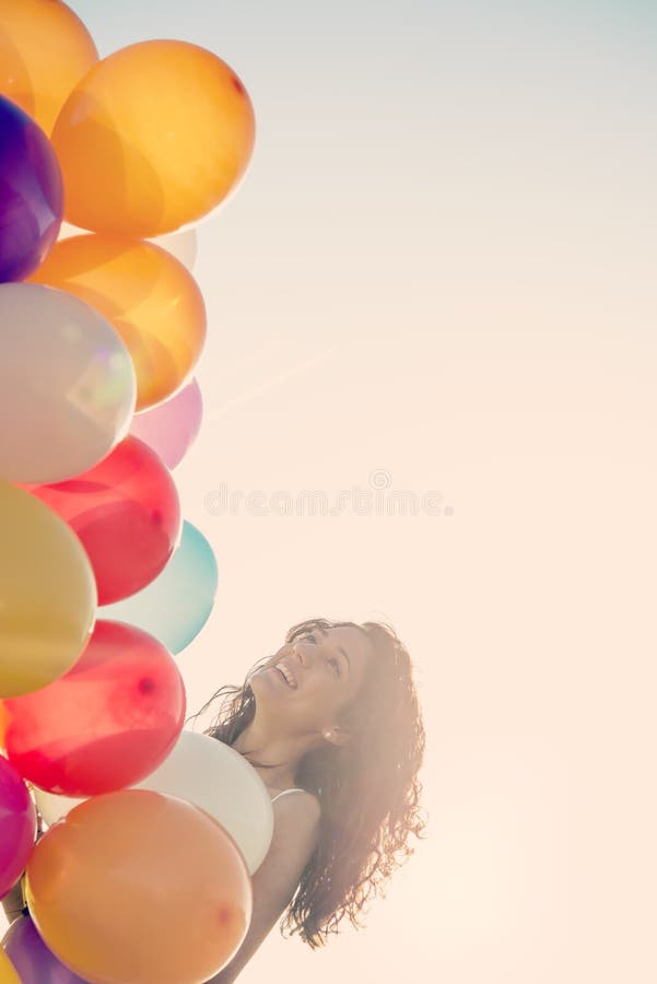 Loving Woman Having Fun Warm Filter Applied Stock Image - Image of ...