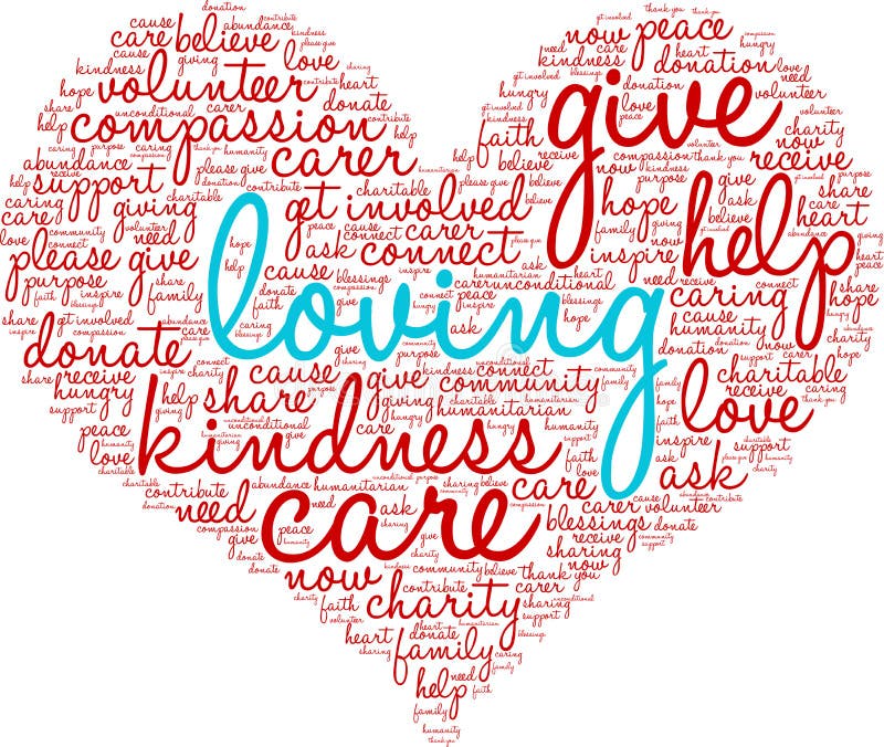 Loving Word Cloud stock vector. Illustration of caring - 99532597