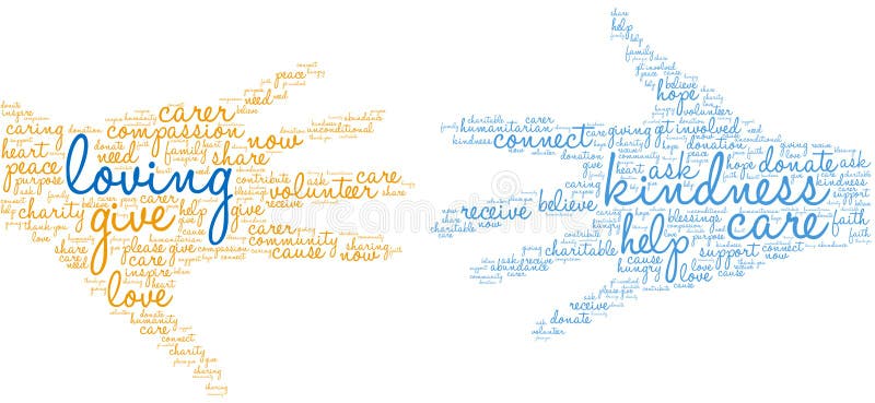 Loving Word Cloud stock illustration. Illustration of giving - 98545679