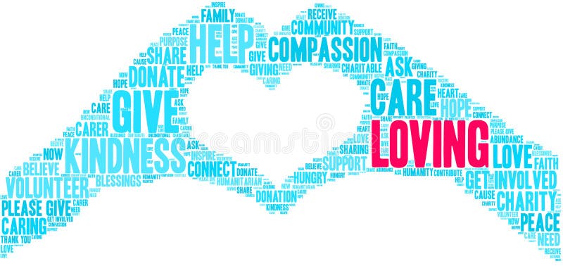 Loving Word Cloud stock illustration. Illustration of love - 98250149