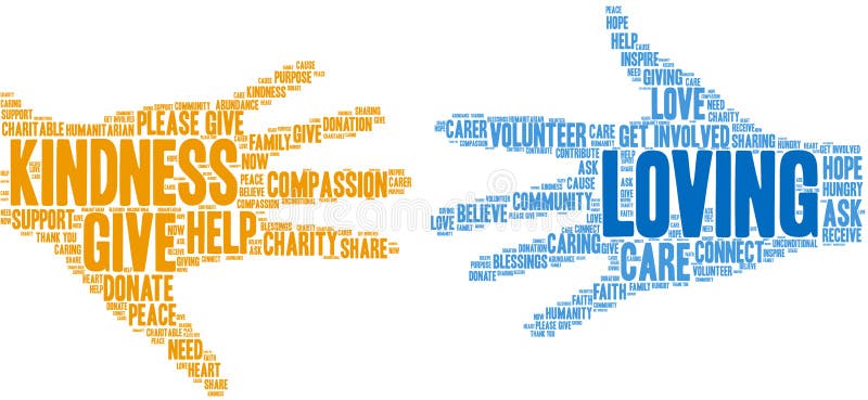 Loving Word Cloud stock illustration. Illustration of giving - 98545679