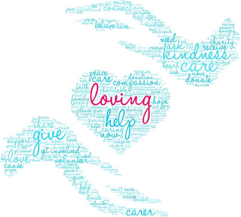 Loving Word Cloud stock vector. Illustration of caring - 99532597