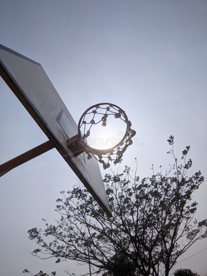 Low-angle Basketball Ring in a Sunny Day Stock Photo - Image of sunny ...