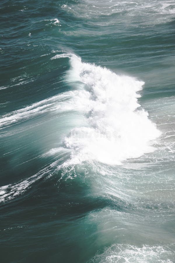Low Angle of the Blue Ocean in Corfu Greece. Stock Image - Image of ...