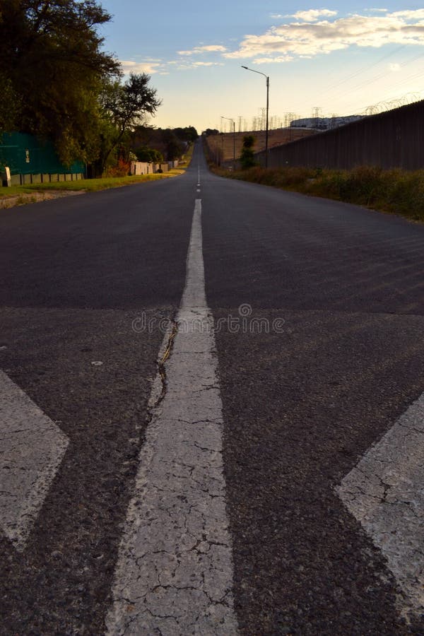 Low angle centre road shot stock photo. Image of angle - 188006272