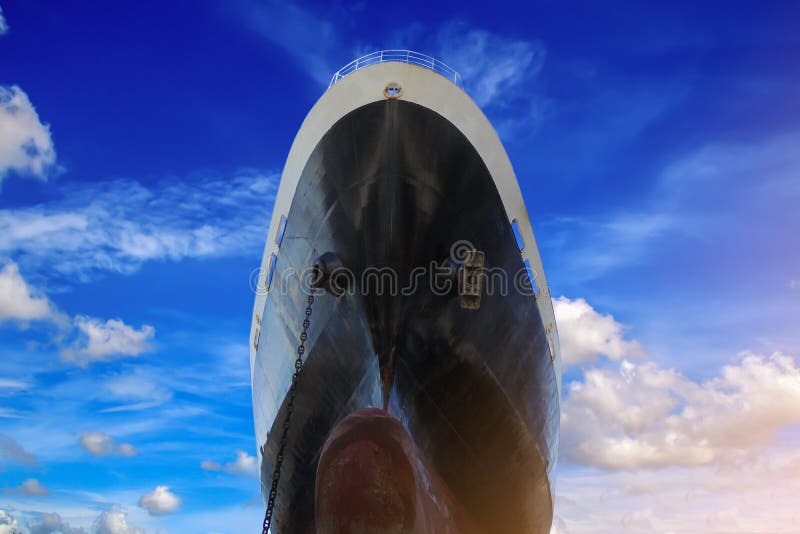 The Nose of the Ship, Catamaran Stock Photo - Image of baltic, tropical ...