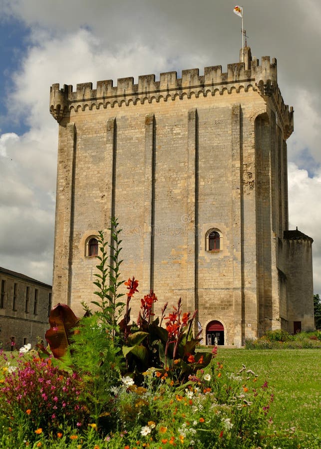 The Keep of the Old Castle of Pons Stock Photo - Image of fortress ...