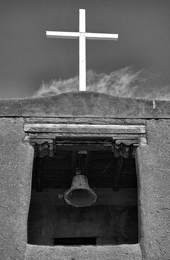 Low Angle Grayscale Shot of a Cross on Top of a Religious Building ...