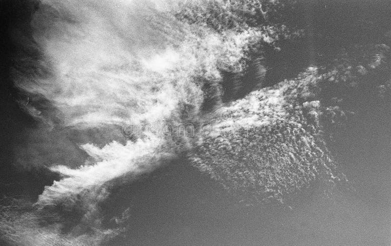 Low Angle Grey Scale Shot of the Beautiful Clouds in the Sky Stock ...