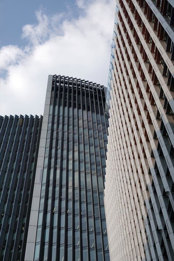 Low Angle of Modern Commercial Buildings Editorial Photography - Image ...